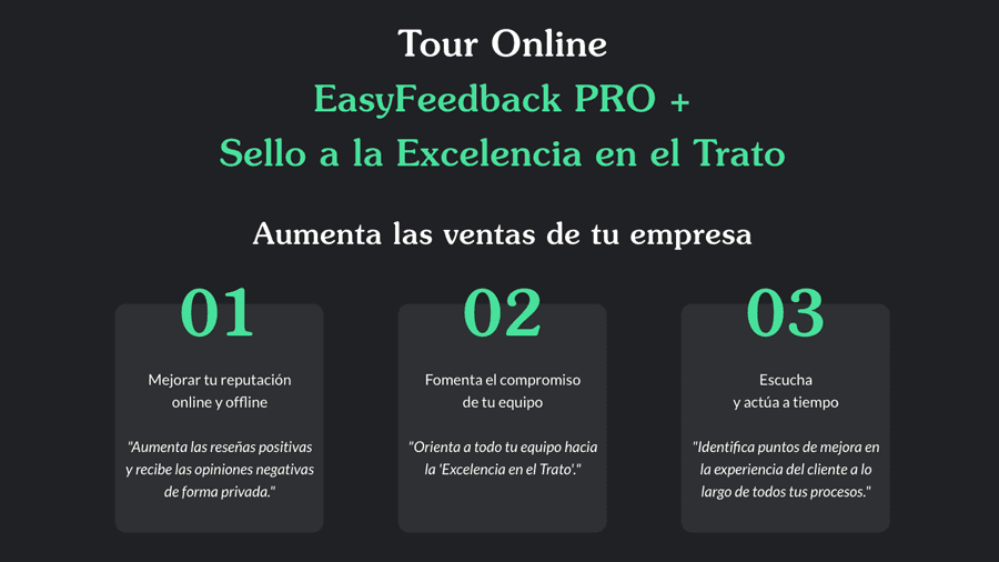 EasyFeedback PRO Tour online